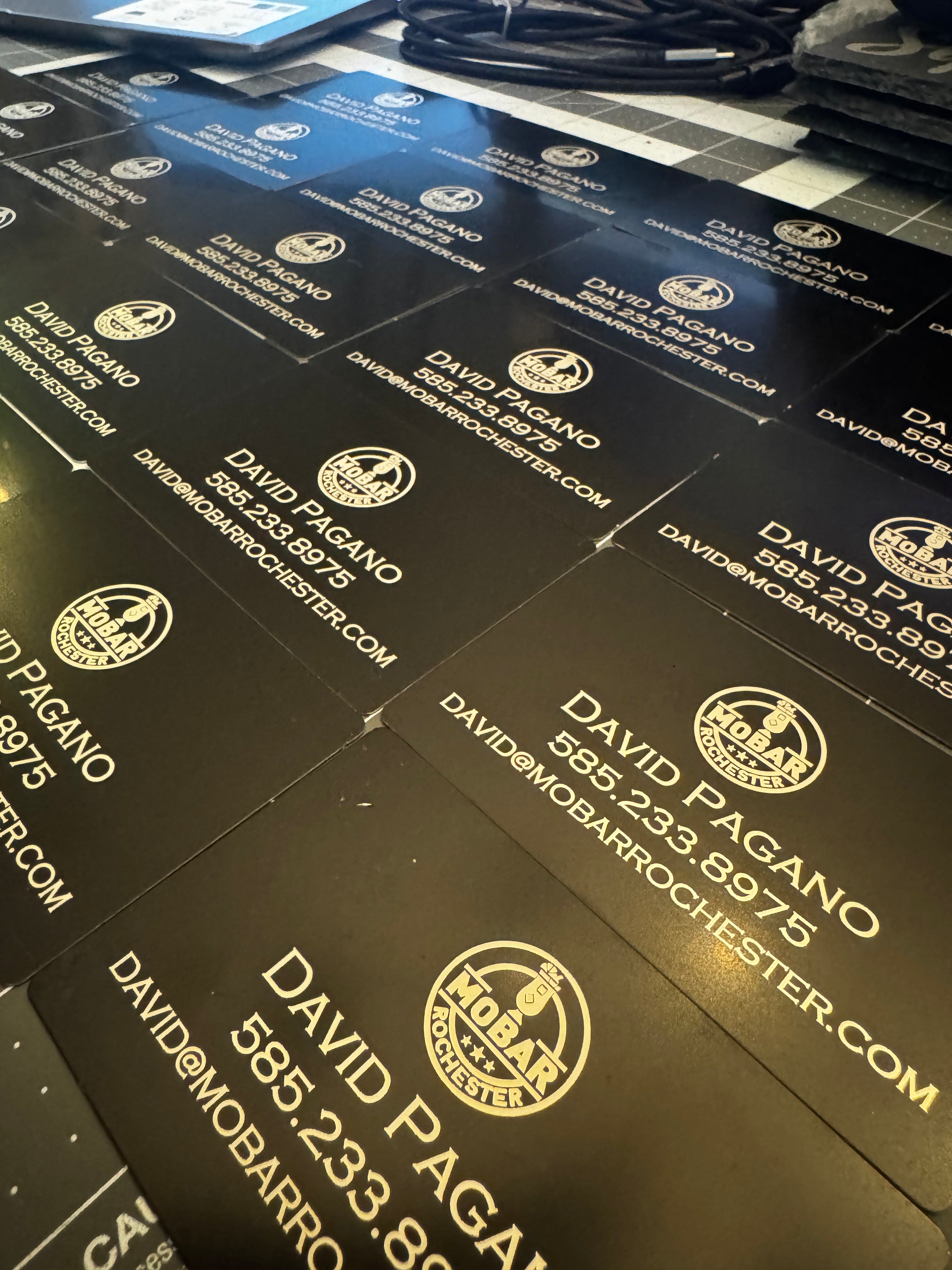 Personalized Metal Business Cards – Made By Mobar